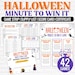 Halloween Minute to Win It Games, Printable Party Activities (digital ...