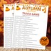 Autumn Trivia Game | Printable Fall Activity (digital Download) - Etsy