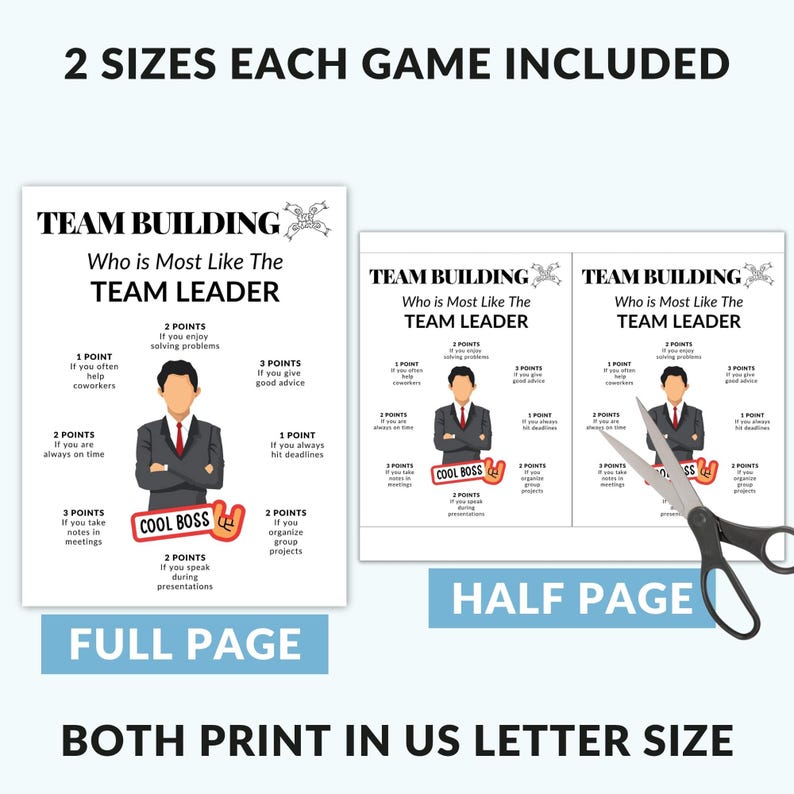 Team Building Games, 45 Office Icebreaker Activities (printable) - Etsy