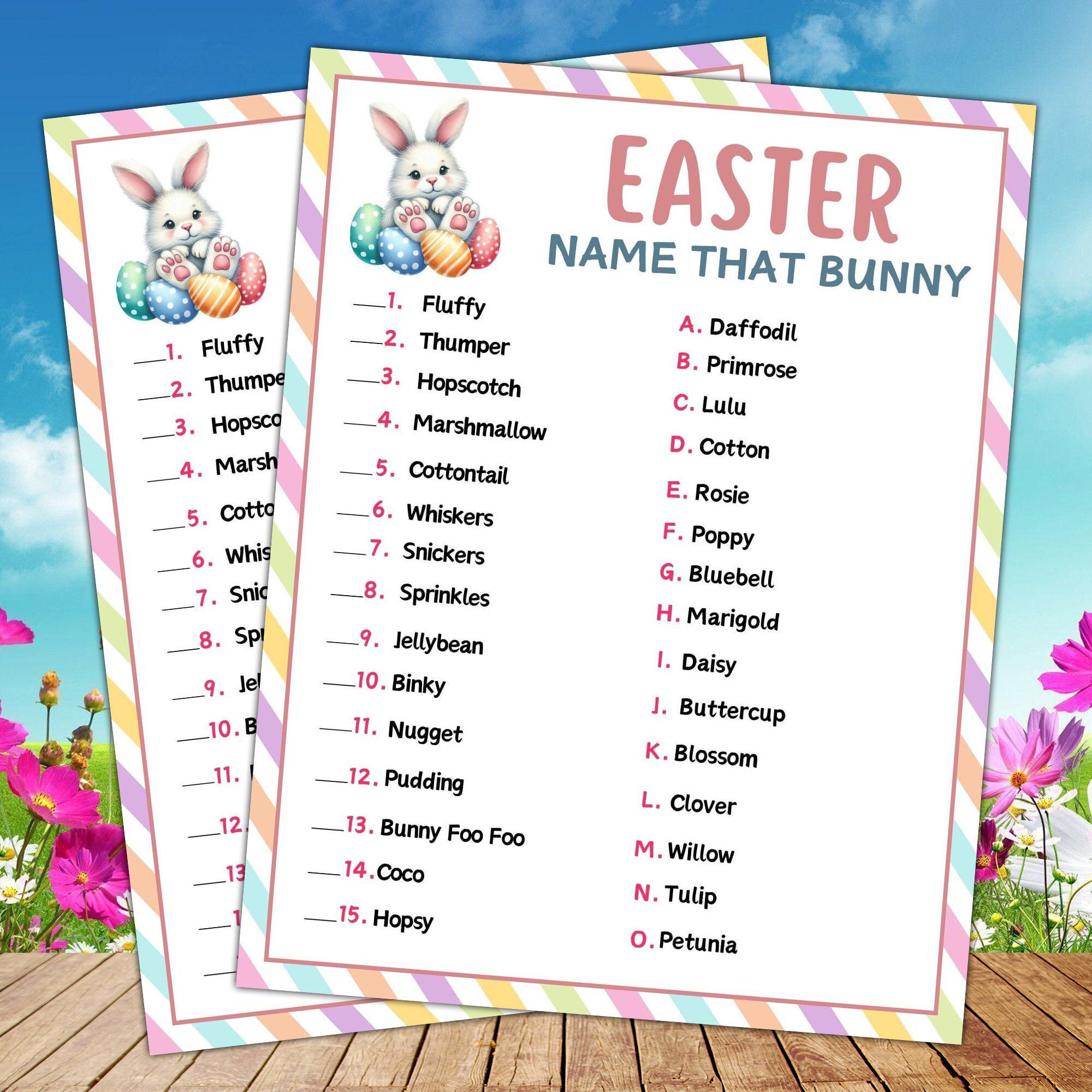 Name That Bunny Game | Easter Trivia Game | Spring Activity | Easter ...