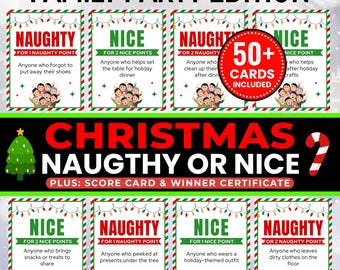 Christmas Naughty or Nice Party Game, Printable Family Fun (PDF) - Etsy UK