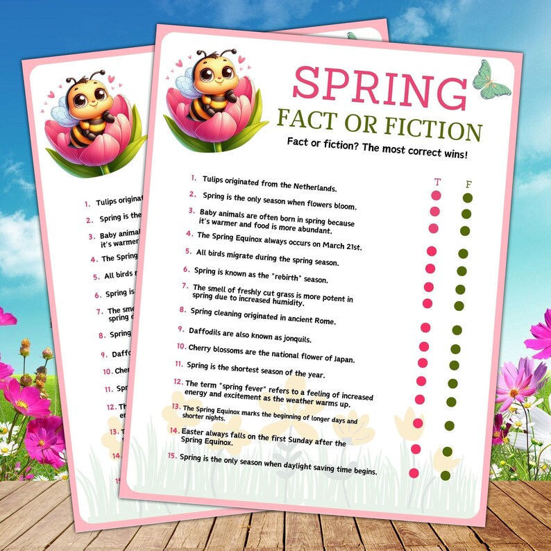 Spring Green Thumb Trivia Game | Gardening Trivia | Fact or Fiction ...