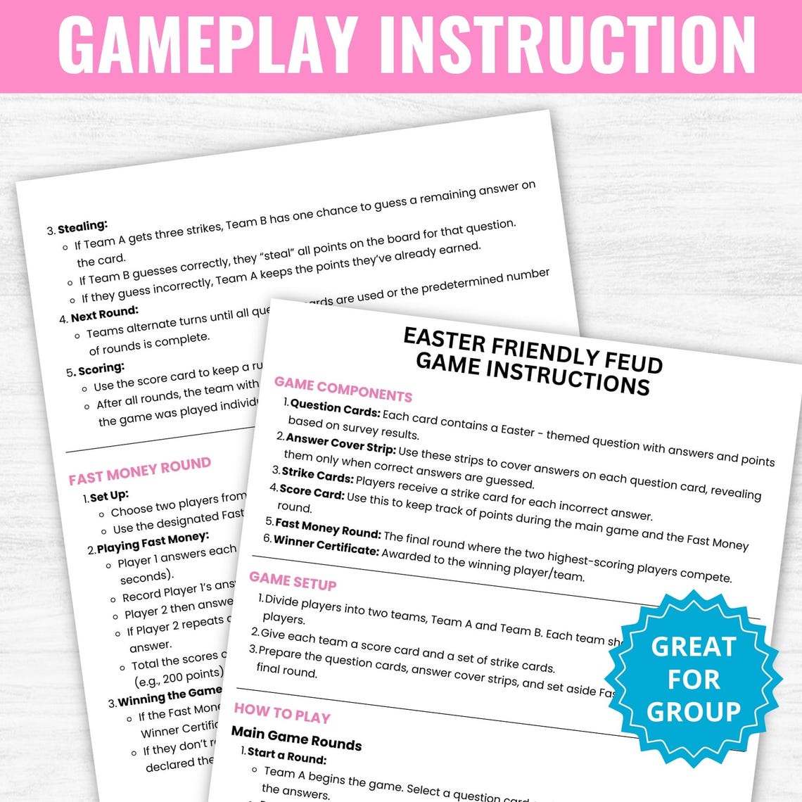 Printable Easter Feud Game | Easter Family Feud-style Questions ...