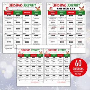Christmas Games Jeopardy, Friendmas Jeoparty Game, Christmas Trivia ...