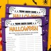 Halloween Think Fast Game Printble | Halloween Think Quick | Halloween ...