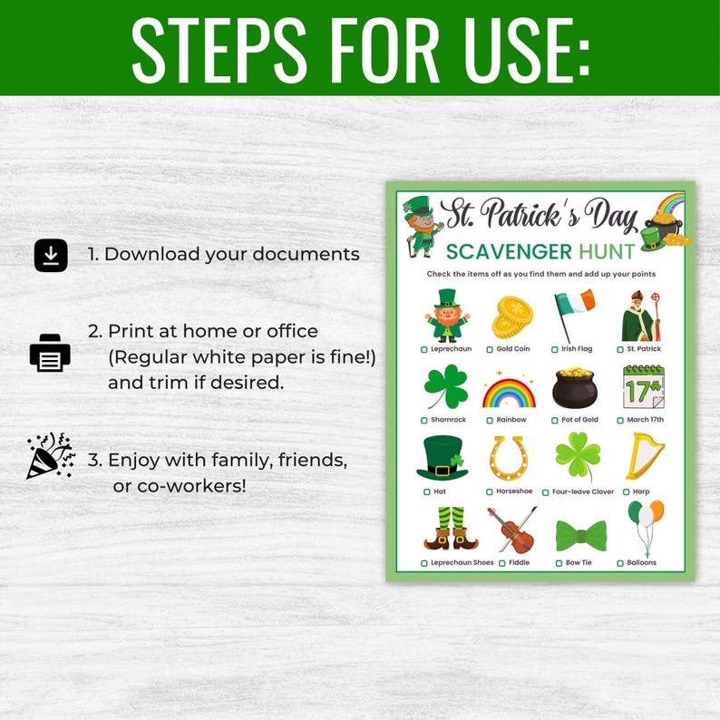 St.patrick's Day Game Bundle, St Patrick's Day Party Games, Printable ...