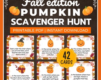 The Best Fun Fall Scavenger Hunt I Spy Instant Digital Download Kids ...
