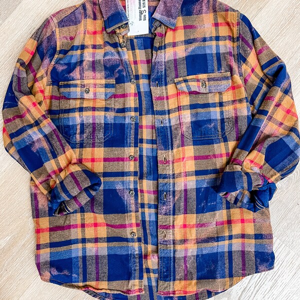 Bleached Flannel - Etsy