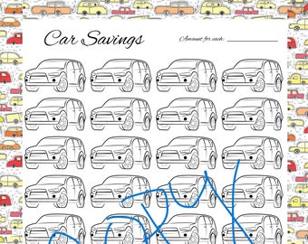 Budget Sheets, Savings Tracker, New Car Saving Tracker - Etsy