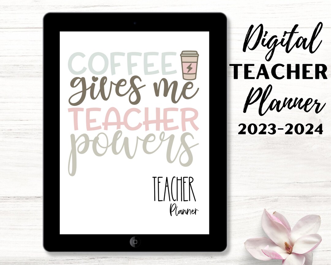 Digital Teacher Planner 2023-2024 - Etsy