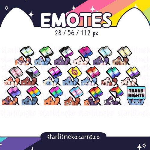 Animated Rainbow Emote Twitch & Discord Pride Emote - Etsy