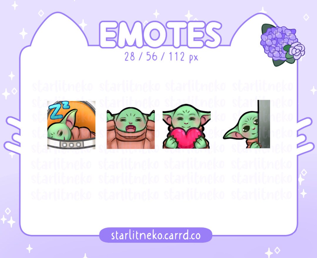 Emotes: Grogu the Mandalorian P2U Streamer Twitch Emotes - Etsy
