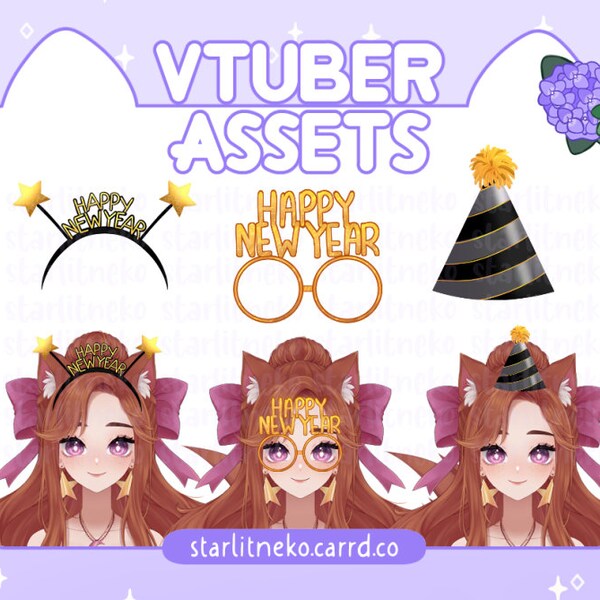 Vtuber Hats Assets - Etsy