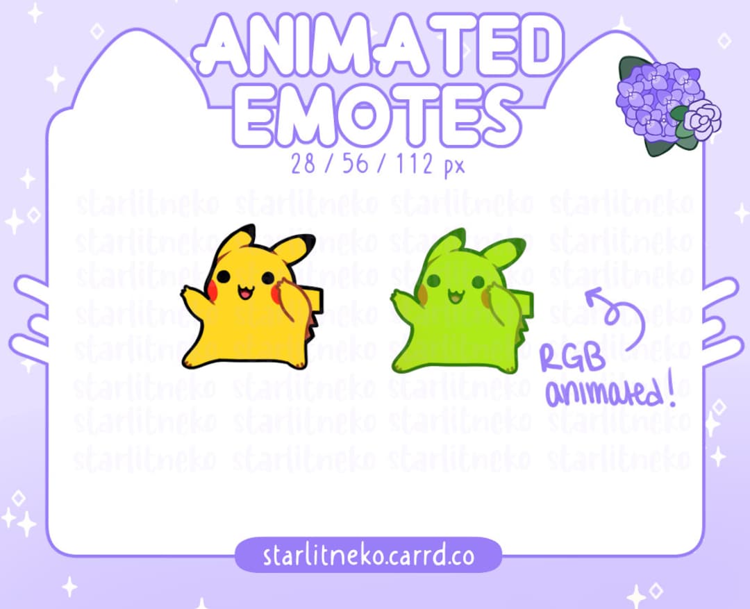Emotes: ANIMATED Pokemon Dancing Pikachu [P2U Streamer, Twitch Emotes ...