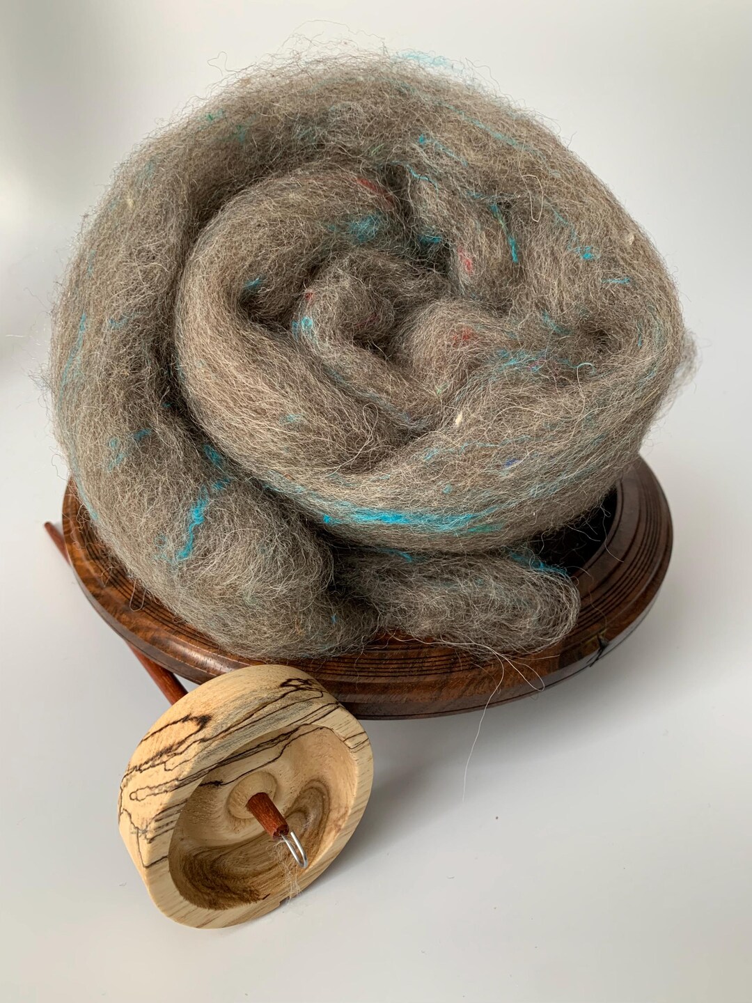 Wool/sari Silk Blend Batt for Spinning, Felting, Fiber Art. Natural ...