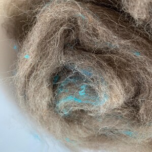 Wool/sari Silk Blend Batt for Spinning, Felting, Fiber Art. Natural ...