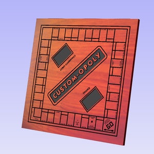 Custom-opoly Create Your Own Monopoly Board Digital Download Cut File ...