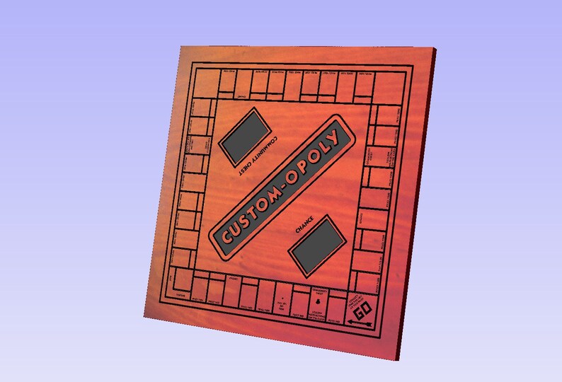 Custom-opoly Create Your Own Monopoly Board Digital Download Cut File ...