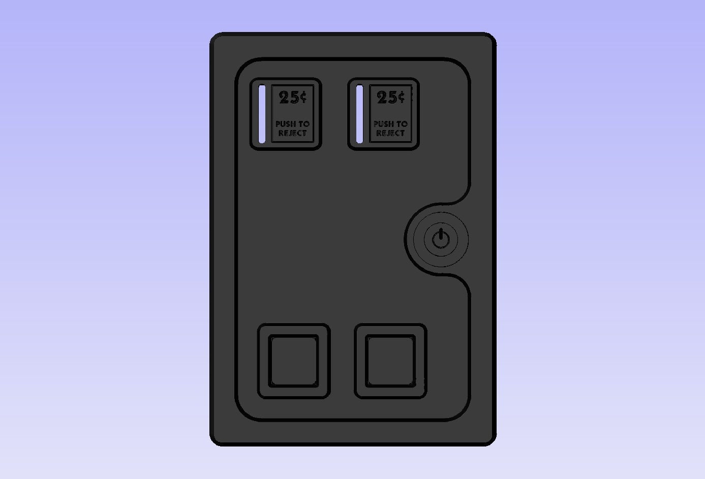 Faux Coin Door-digital Download Cut File Vectric-glowforge-crv3d-svg ...