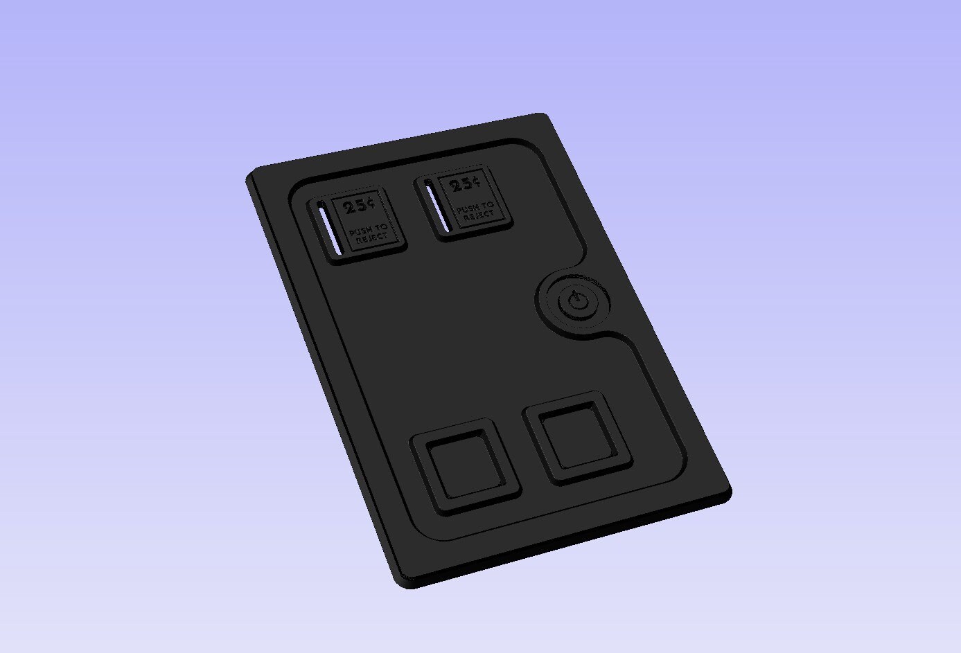 Faux Coin Door-digital Download Cut File Vectric-glowforge-crv3d-svg ...