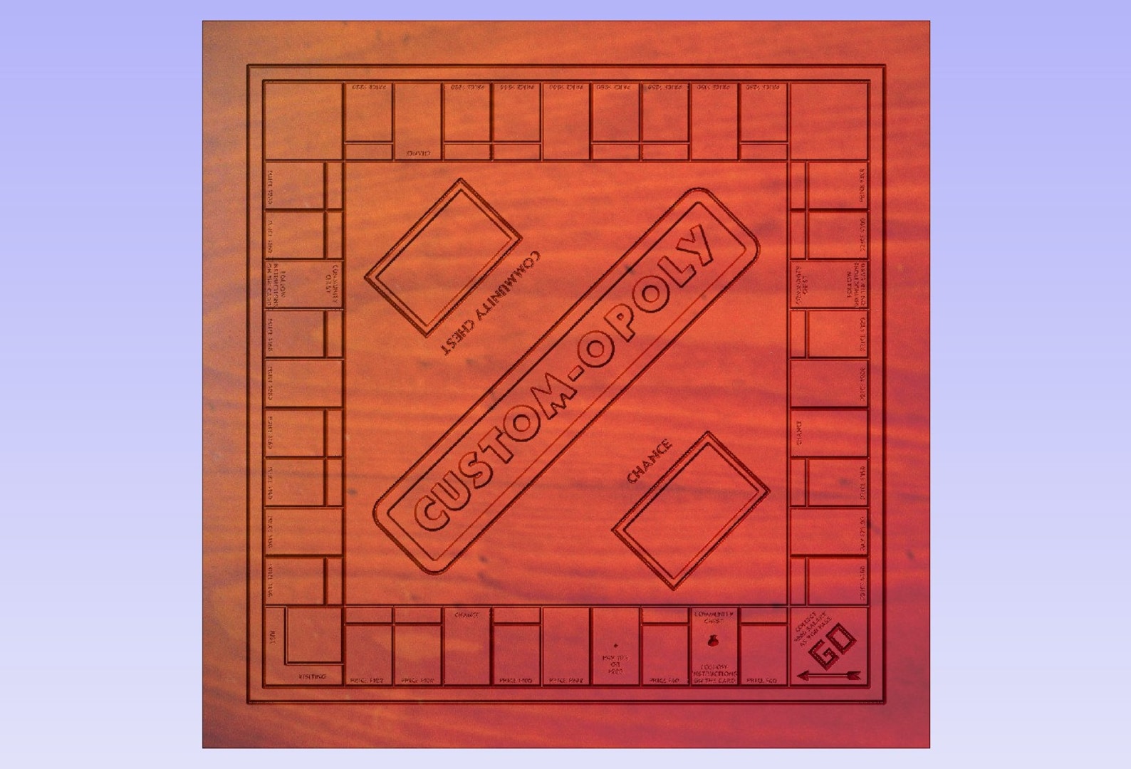 Custom-opoly Create Your Own Monopoly Board Digital Download Cut File ...