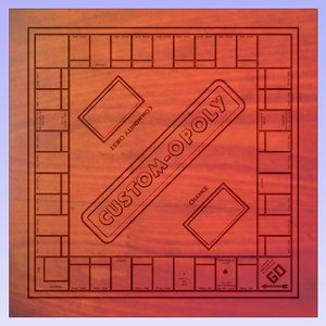 Custom-opoly Create Your Own Monopoly Board Digital Download Cut File ...