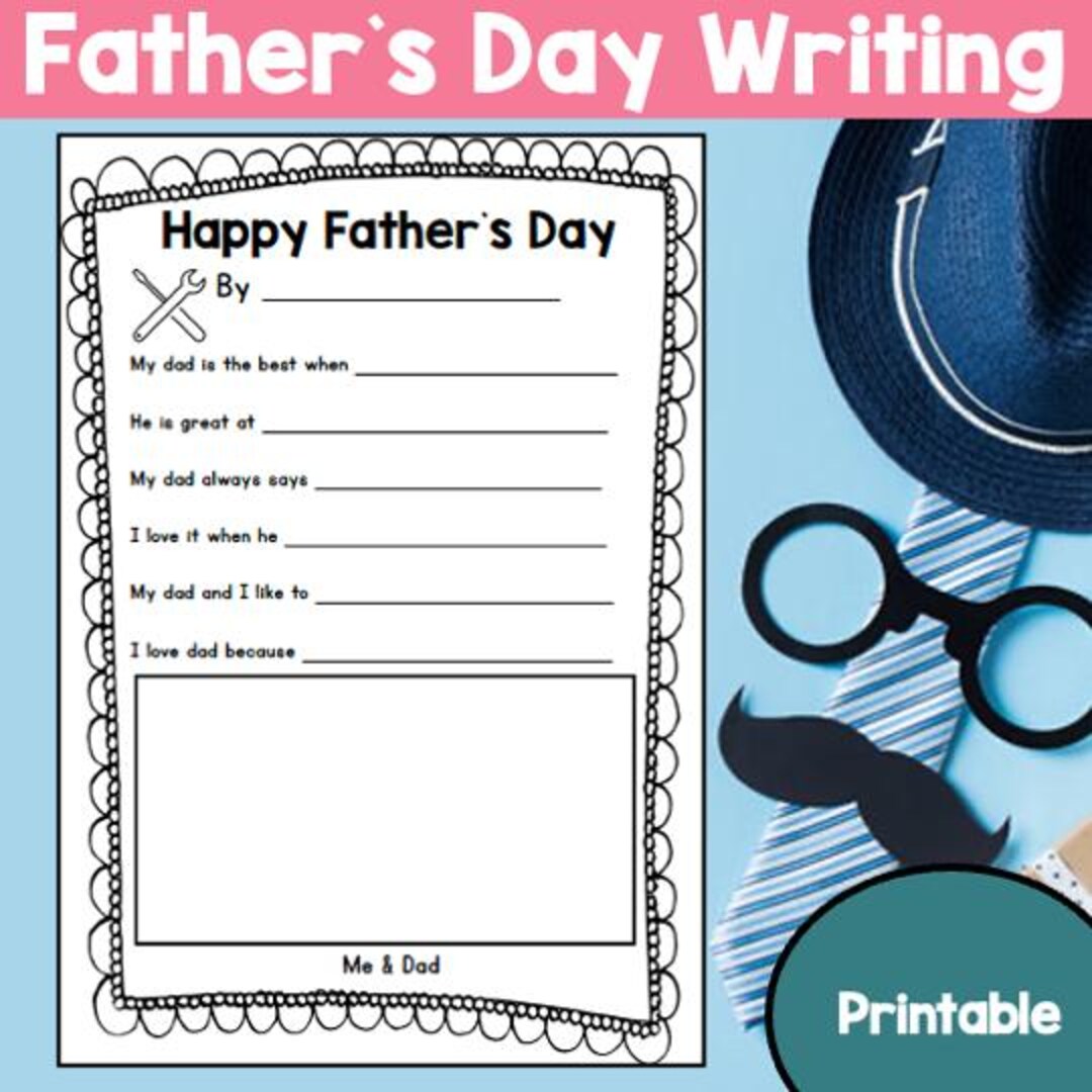 Father’s Day Writing – Printable Activity - Etsy