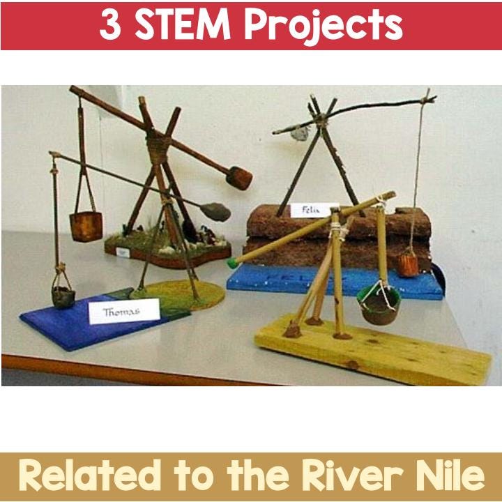Ancient Egypt River Nile- Information Text and STEM Projects - Etsy