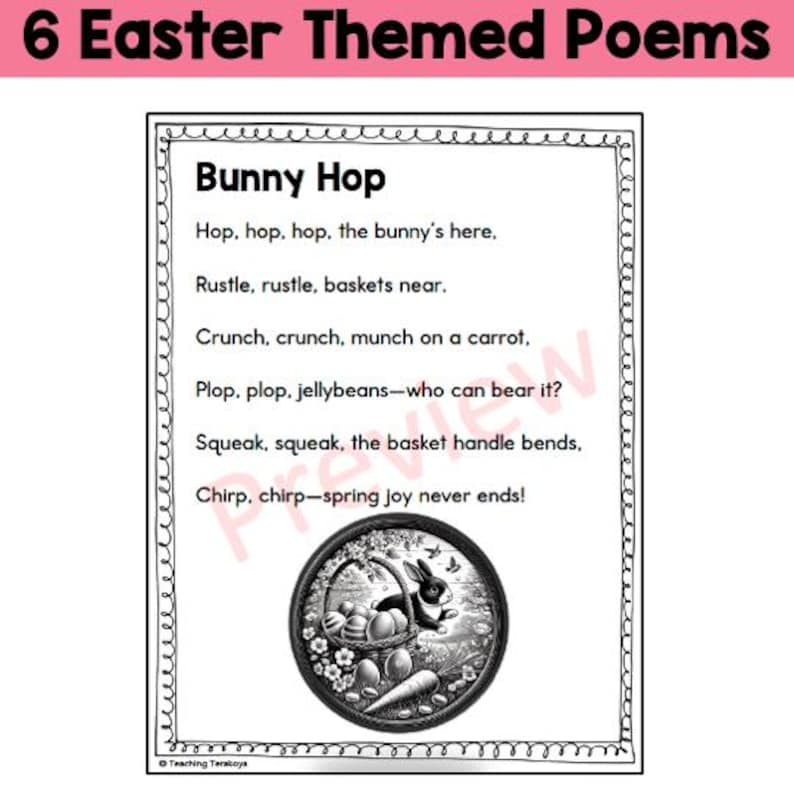 Easter Onomatopoeia Poetry Pack: Poems, Lessons, and Activities - Etsy
