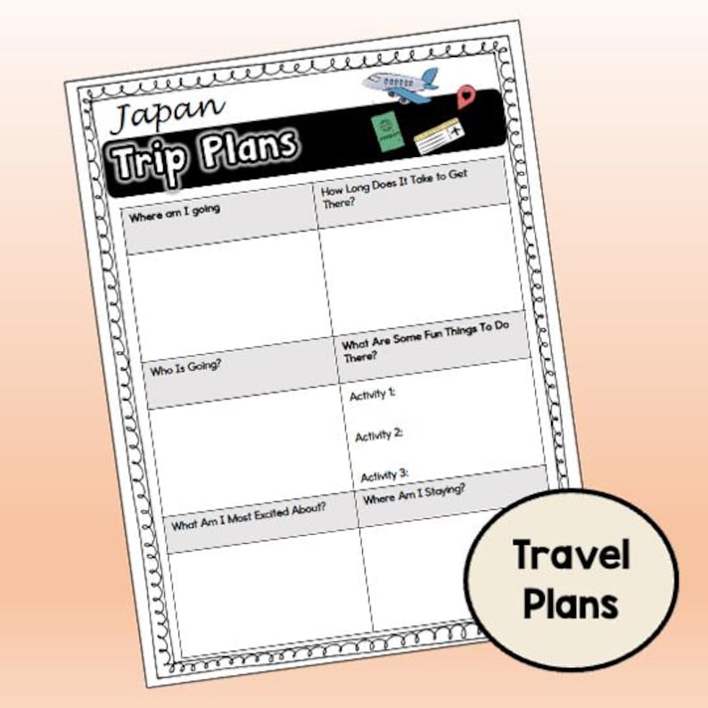 Discover Japan: Kids' Interactive Travel Journal - Etsy