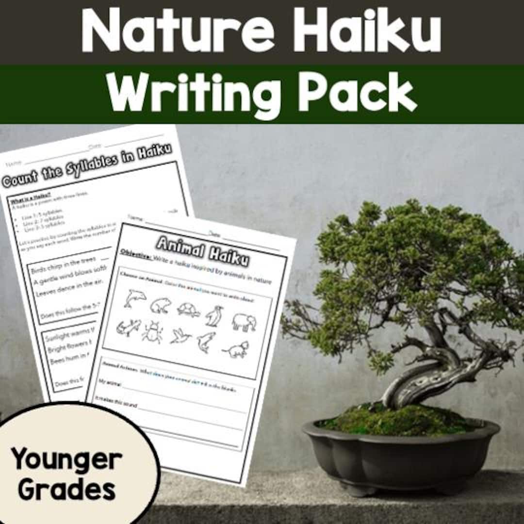 Nature Haiku Poem Writing Pack for Younger Grades (poetry Unit) - Etsy