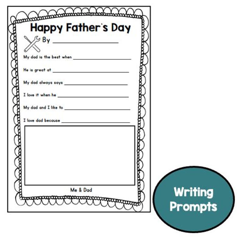 Father’s Day Writing – Printable Activity - Etsy