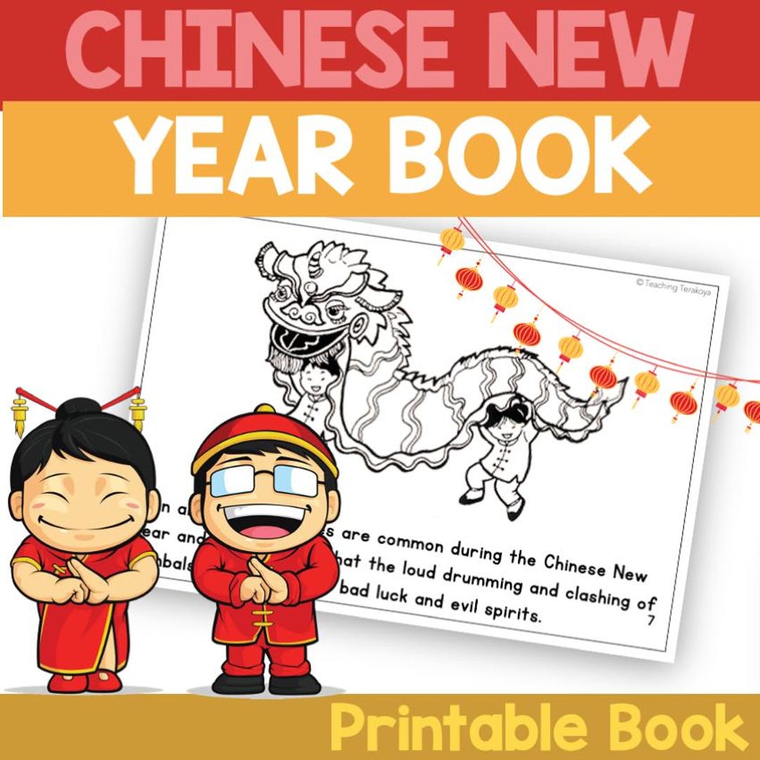 Chinese New Year Book Printable Book - Etsy