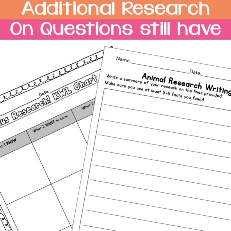 Animal Research Project (younger Grades) - Etsy