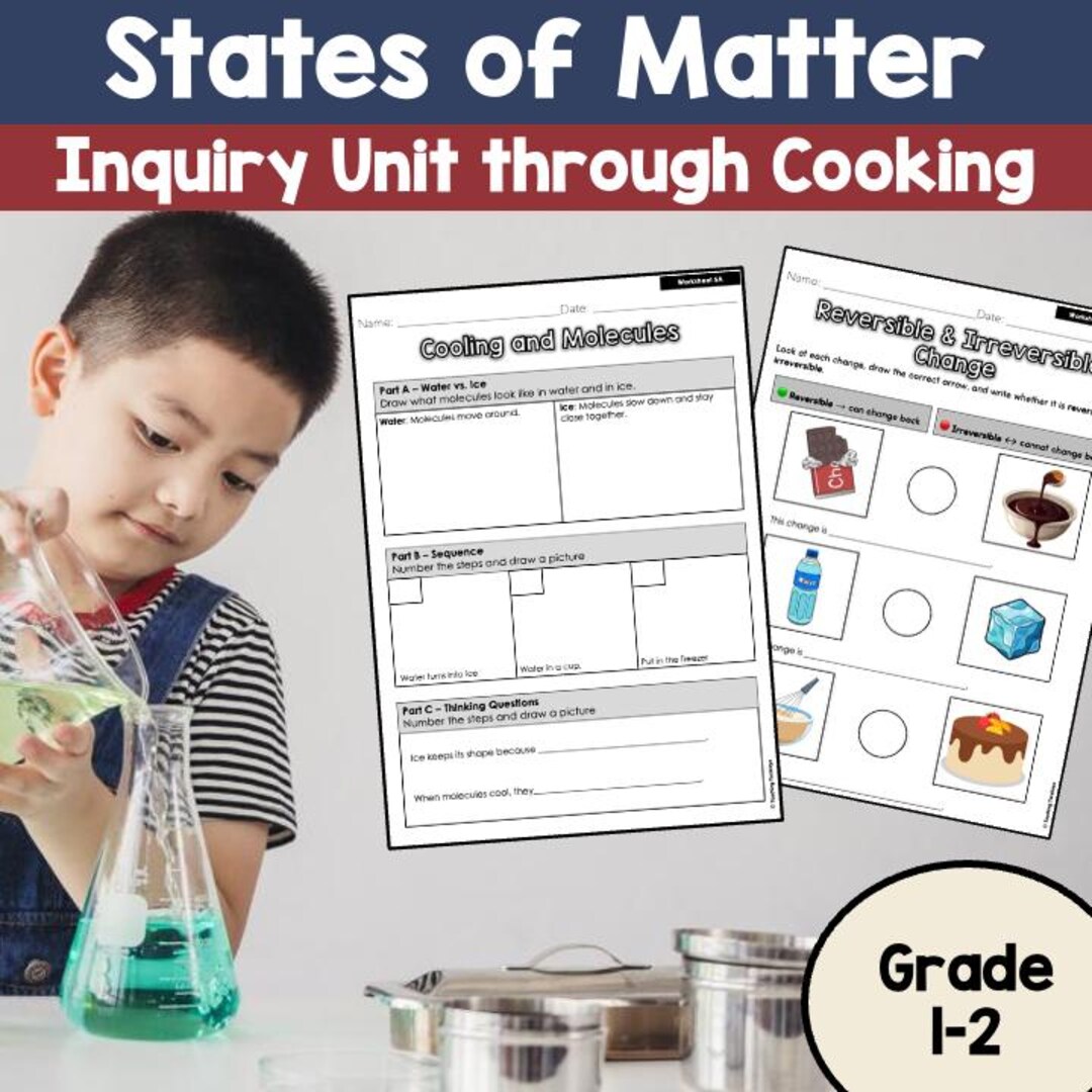 States of Matter: A Cooking Inquiry Unit (K–2) - Etsy