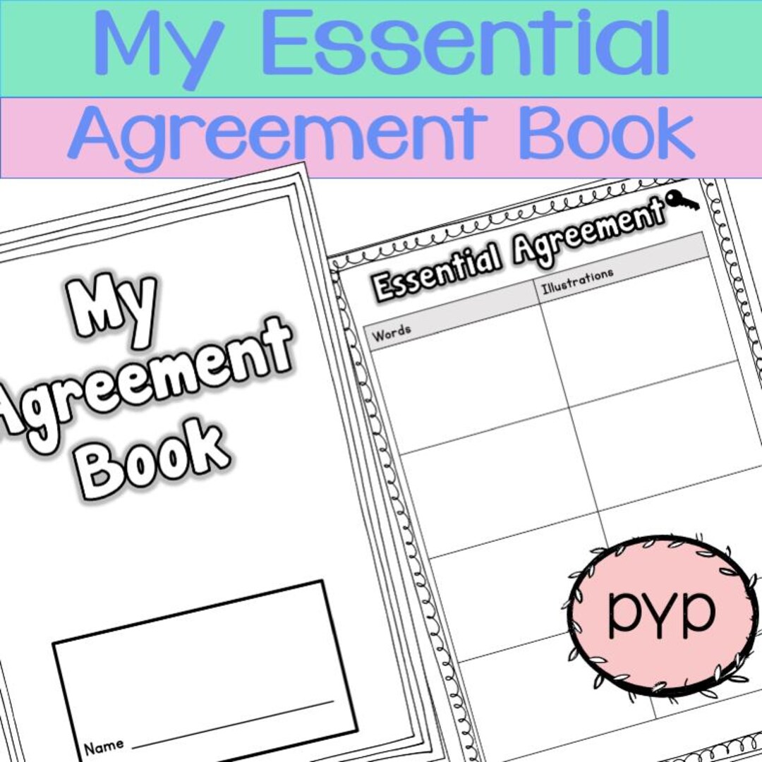 My Essential Agreement Book - Etsy