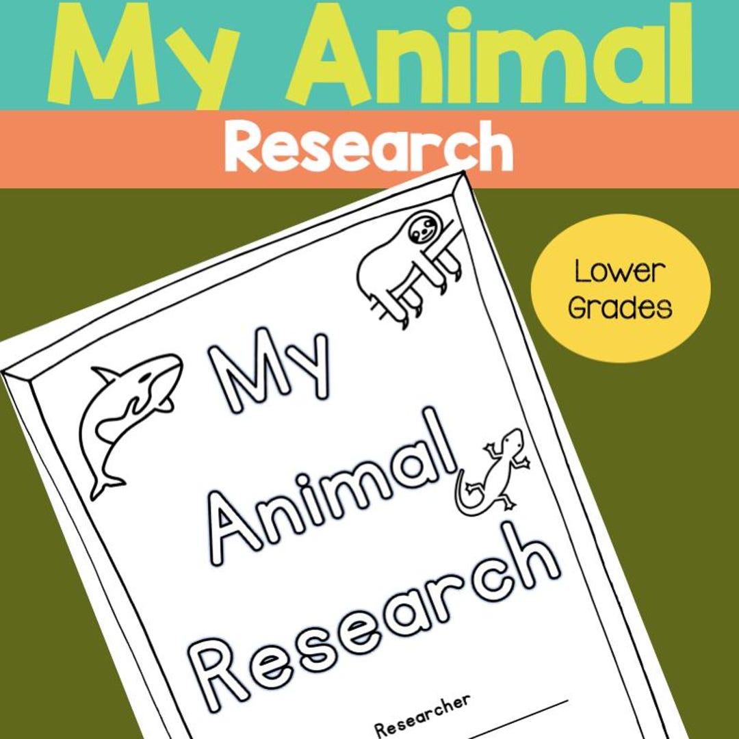 Animal Research Project (younger Grades) - Etsy