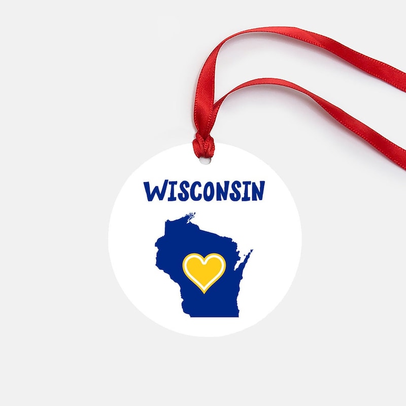 Wisconsin Ornament - Etsy