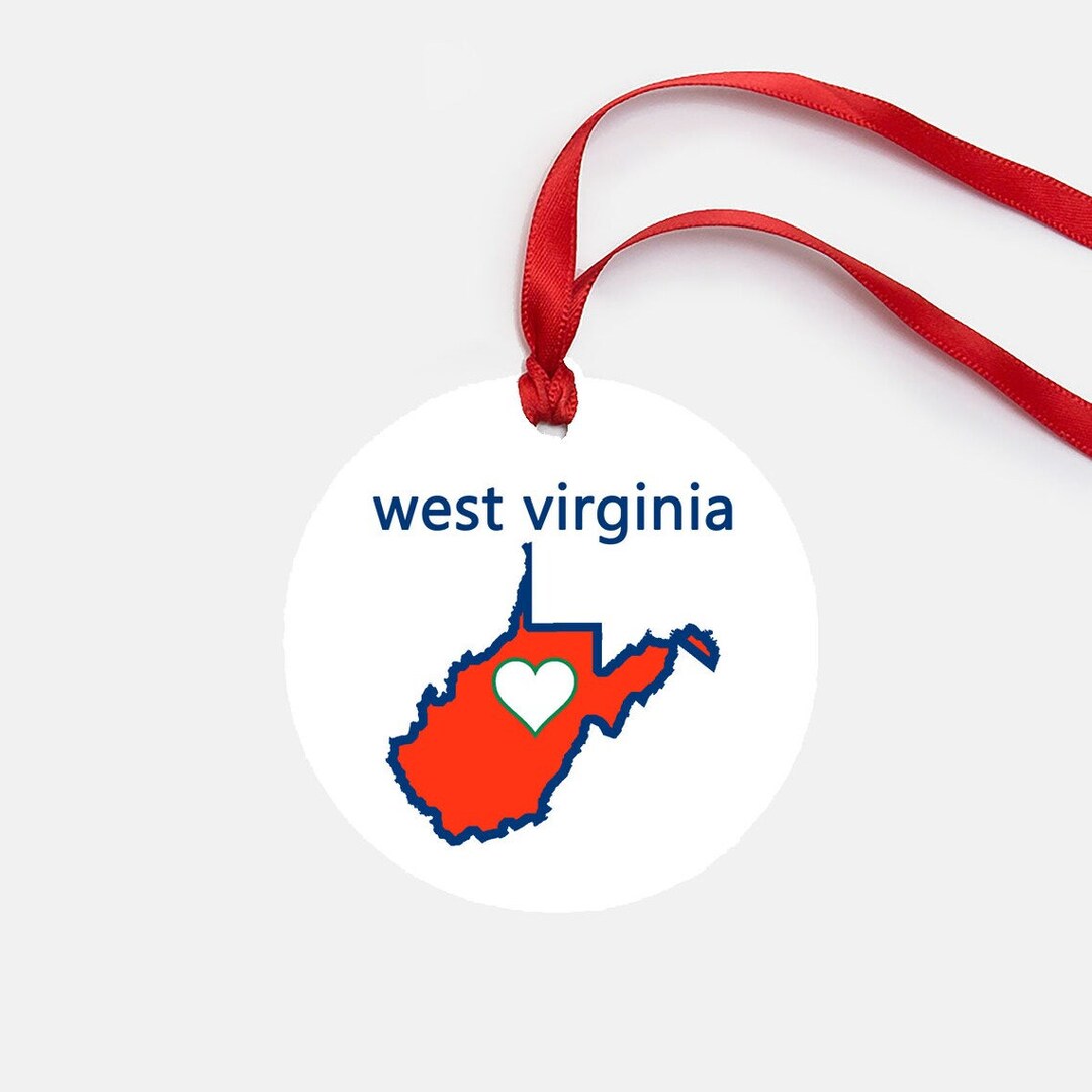 West Virginia Ornament - Etsy