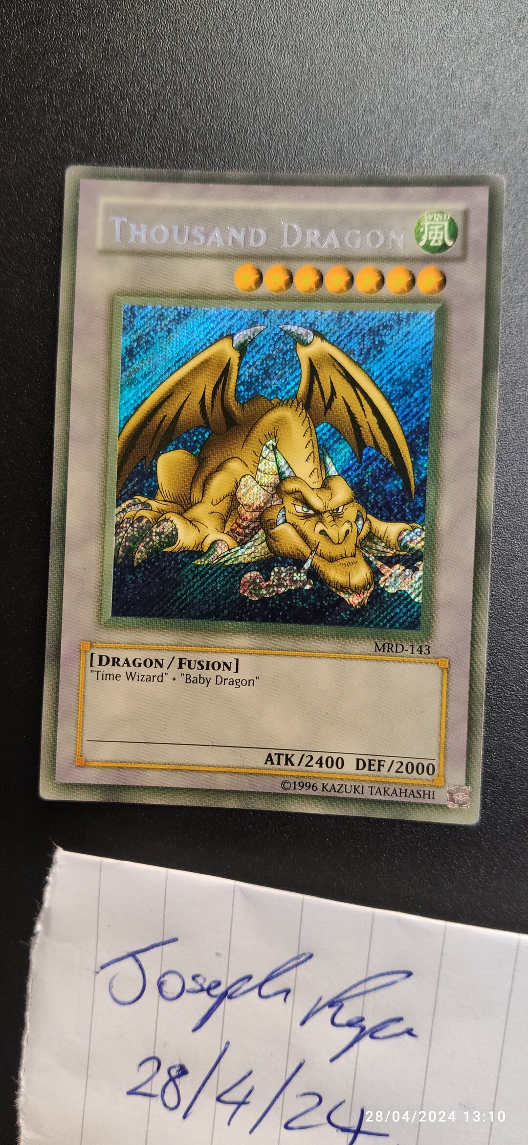 Yu-gi-oh MRD Misprint Faded Thousand Dragon Secret Rare - Etsy