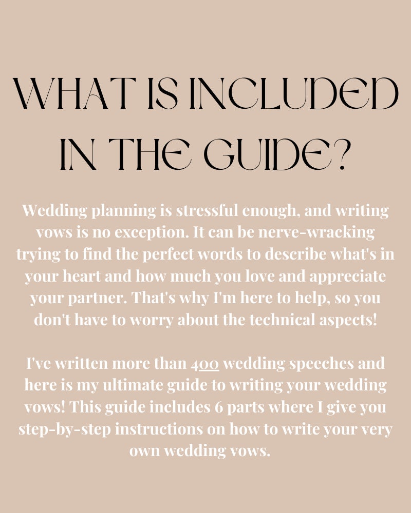 Wedding Vows, Wedding Vows Guide, Write Own Wedding Vows, How to Write ...