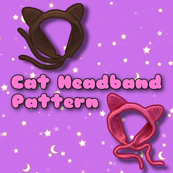 Cat Headband Pattern Only with Pictures - Etsy