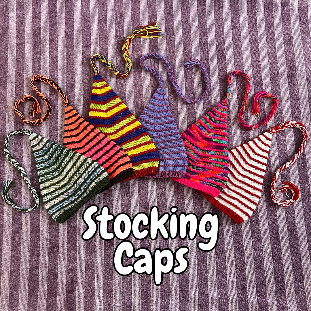 Handknit Stocking Caps - Etsy
