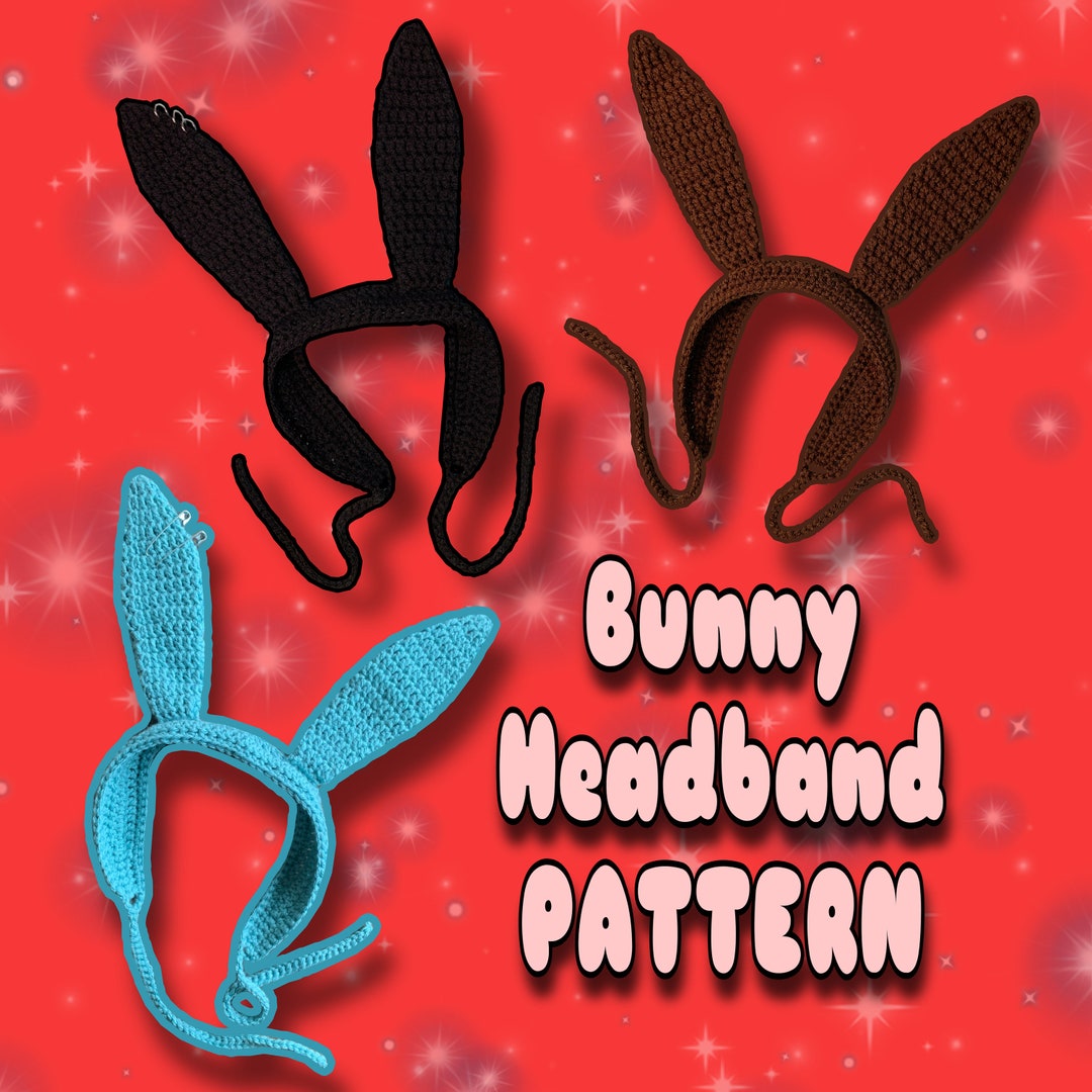 Bunny Headband PATTERN pictures Included - Etsy