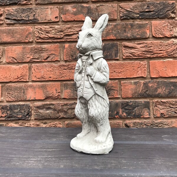 Rabbit Garden Statue - Etsy