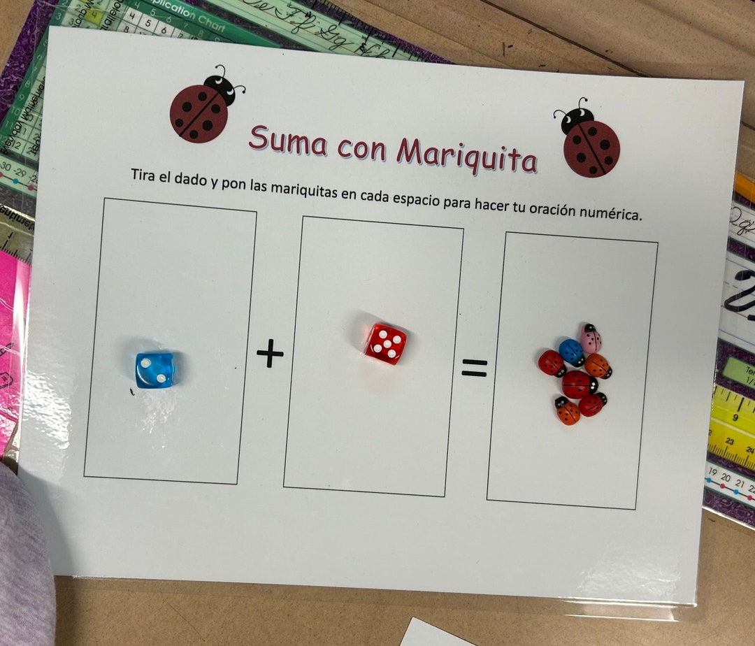 Spanish Addition and Subtraction Activity - Etsy Australia