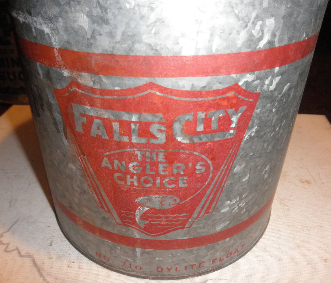 Falls City Minnow Bucket Floating Bucket - Etsy