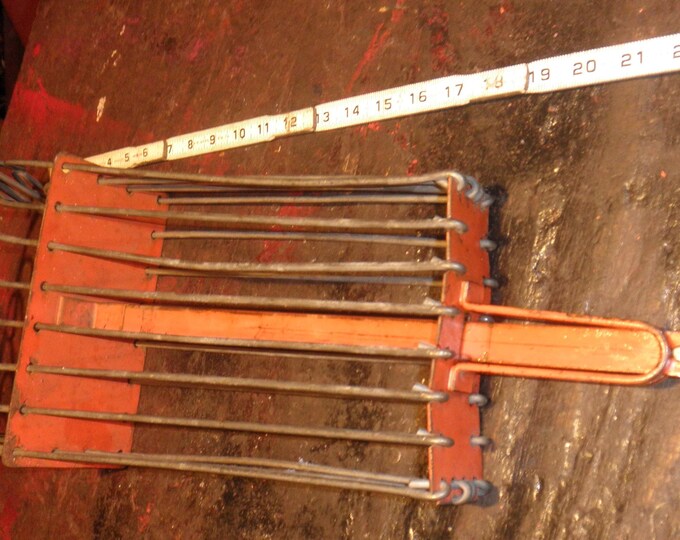Vintage Neuman Chimney Flue Cleaner RECTANGLE Sweep Metal USA Cottage ...