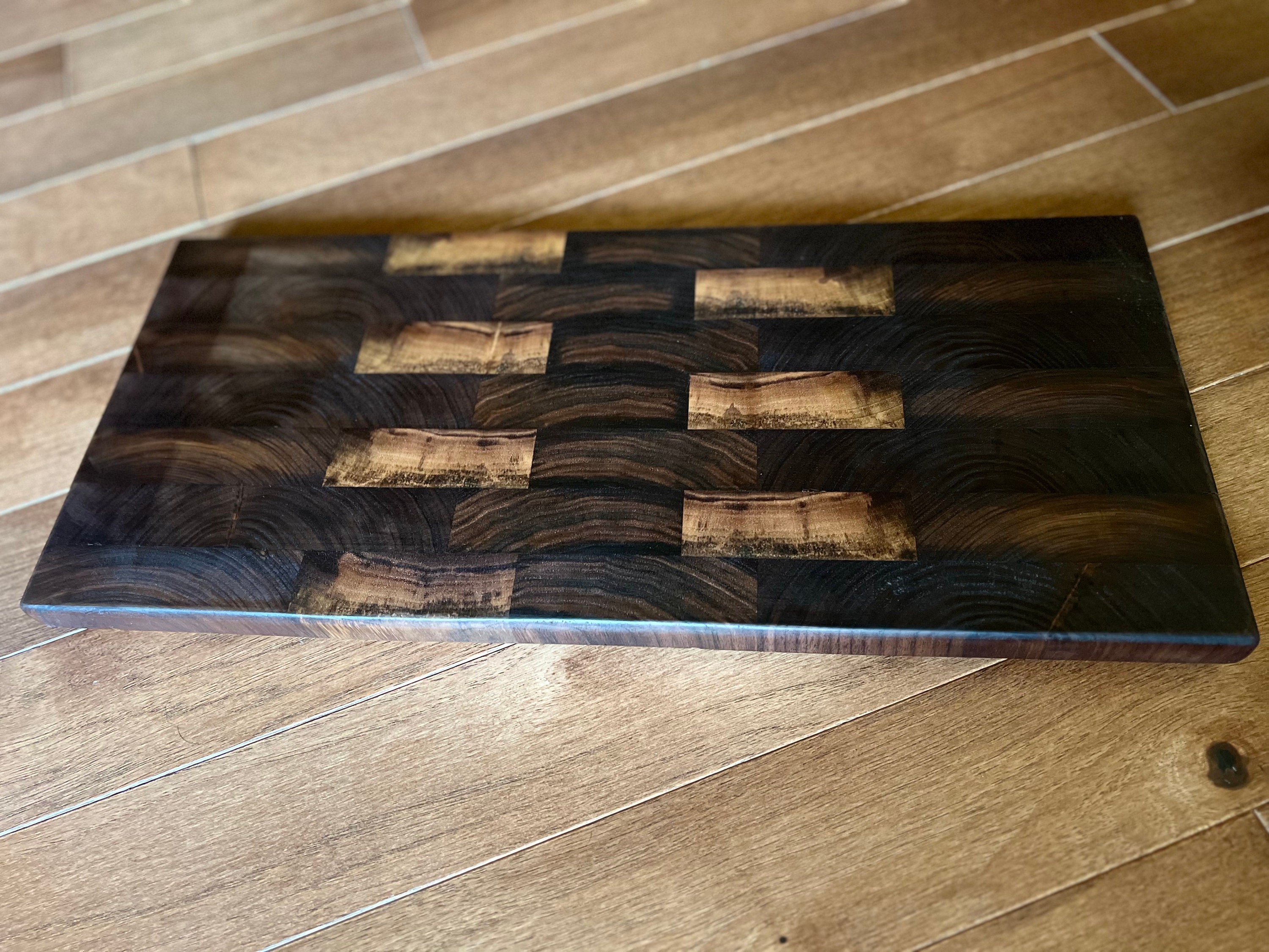 Walnut End Grain Cutting Board - Etsy