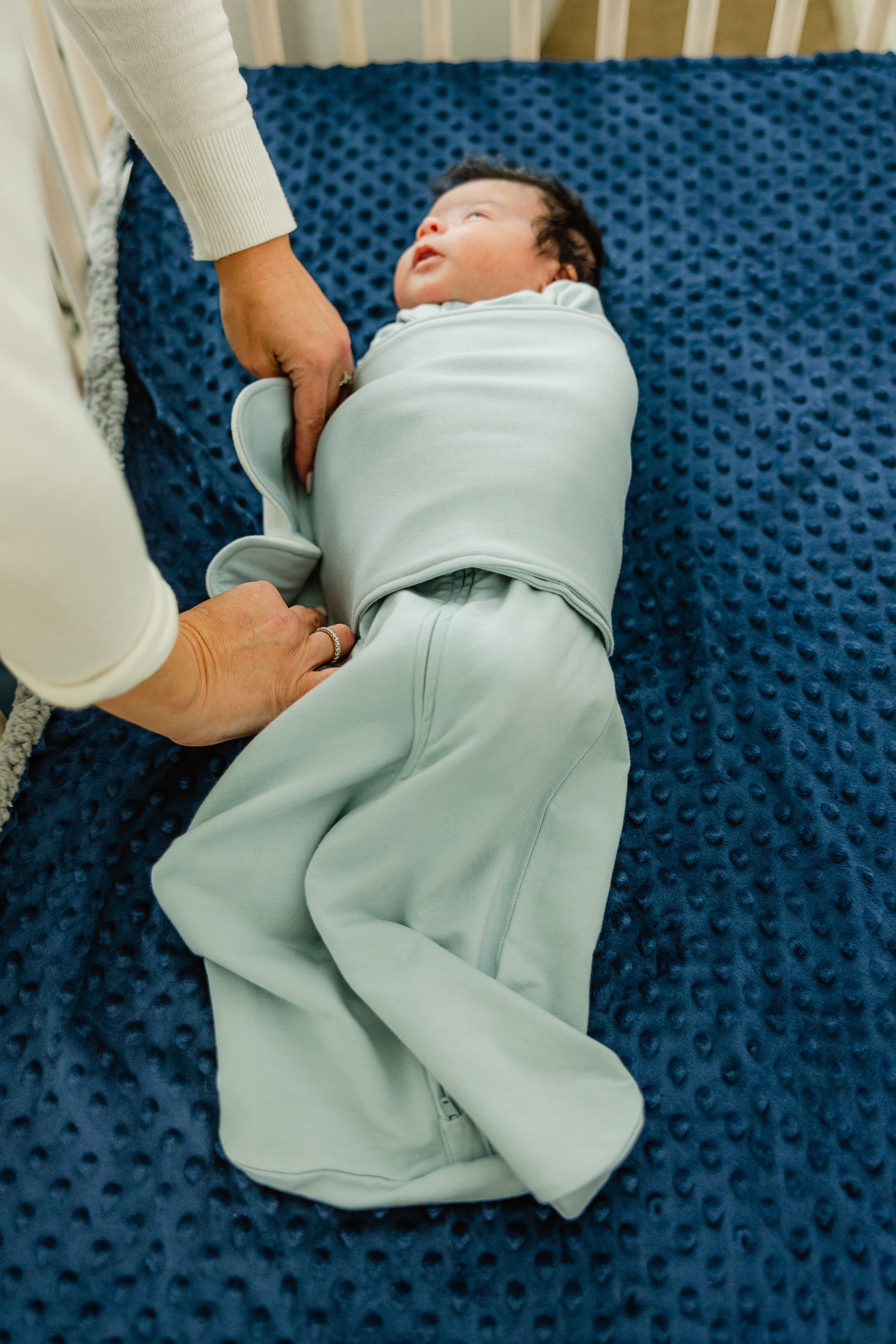Organic Baby Swaddle and Sleep Sack in One - Bamboo/cotton - SILENT ...
